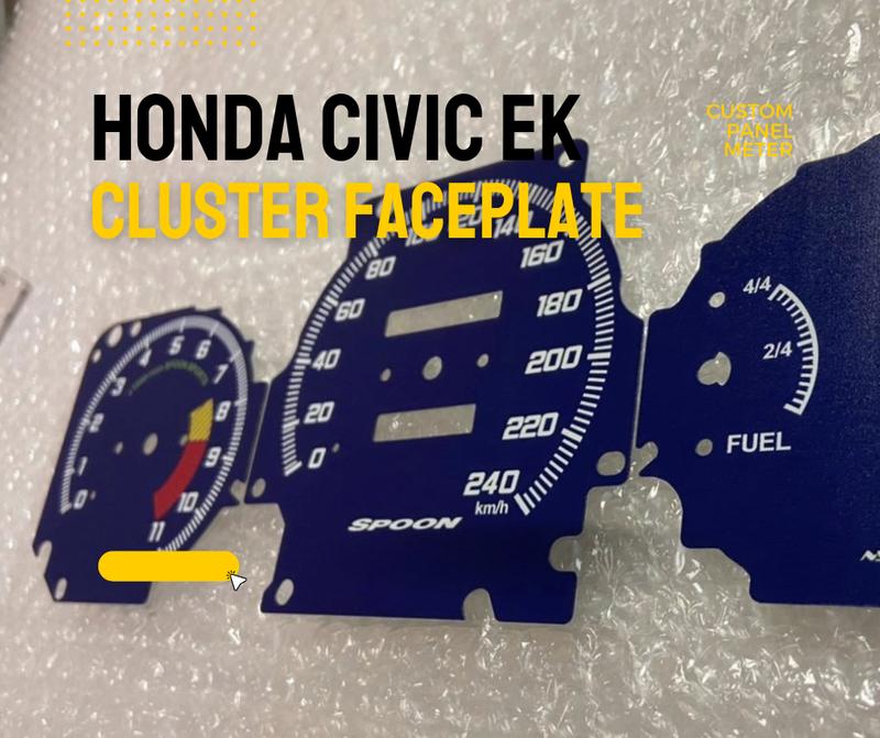 HONDA EK CLUSTER FACE PLATE PANEL METER SPEEDOMETER - TikTok Shop Malaysia