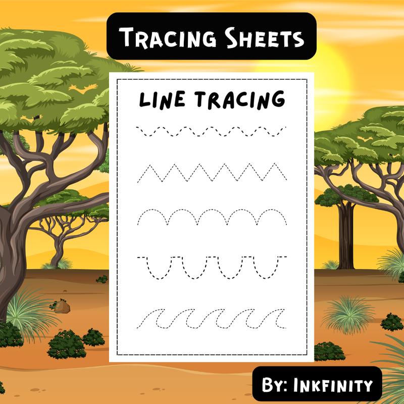️ Line & Shapes Tracing Worksheets – Perfect for Early Learners ...
