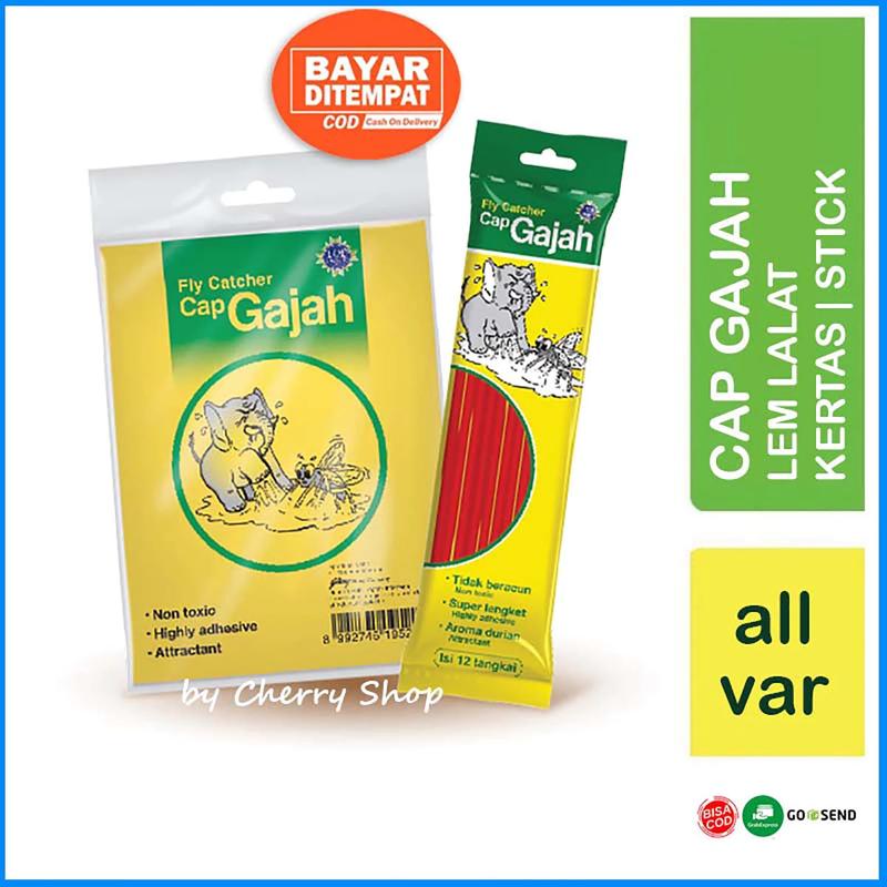 [KERTAS ISI 3 | STICK ISI 12] [BPOM] Cap Gajah Lem Lalat Kertas - Shop ...