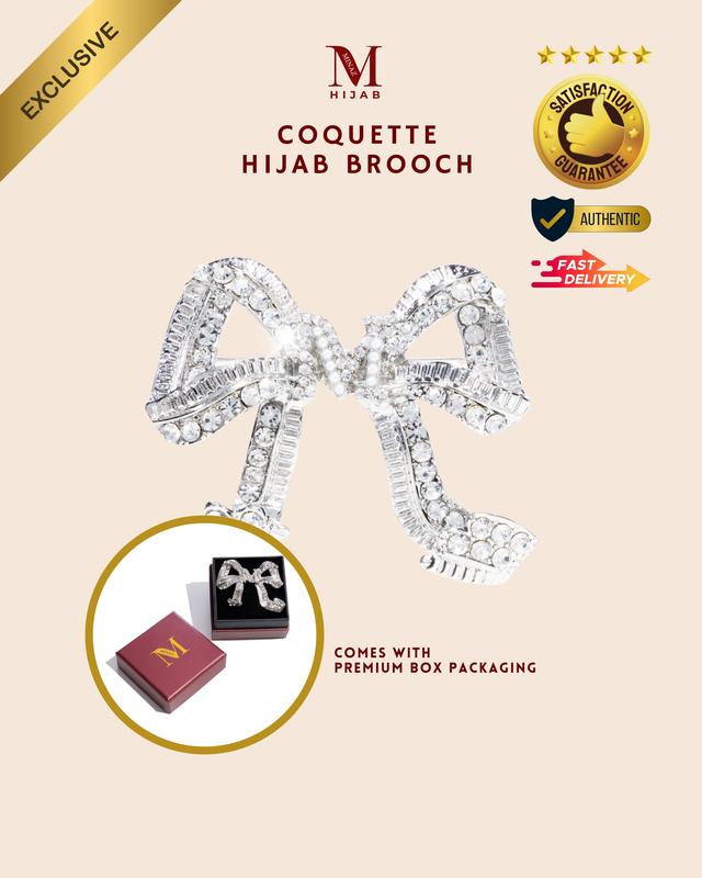MINAZ HIJAB | Coquette Brooch | Luxury Hijab Brooch with Gift Box for ...