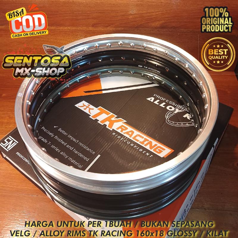 VELG - ALLOY RIM TK RACING 160 RING 18 GLOSSY/KILAT TITANIUM - Shop ...