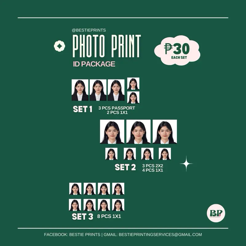ID PICTURE PRINT PACKAGE 1x1 • 2x2 • PASSPORT SIZE - TikTok Shop ...