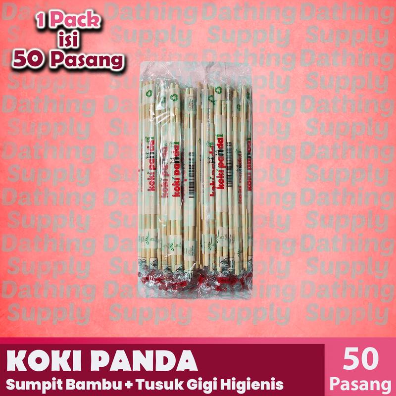 ( 1 PACK ) Sumpit KOKI PANDA import Isi 50 pasang + Tusuk Gigi - Shop ...
