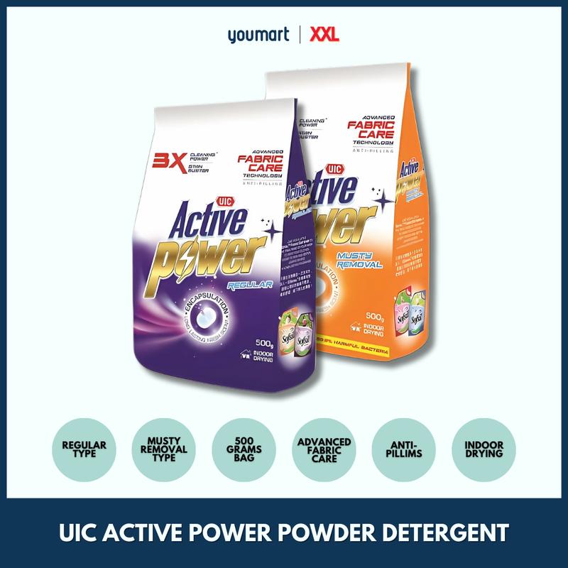 UIC Active Power Powder Detergent • Regular / Musty Removal - TikTok ...