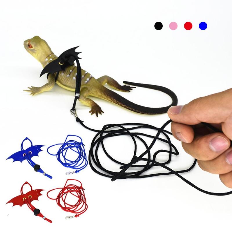 Adjustable Wing Style Small Lizard Reptile Harness Climbing Rope ...