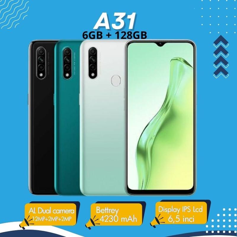 Smartohone A31 Handphone asli ori Ram 6/128GB fullsett - Shop | Tokopedia