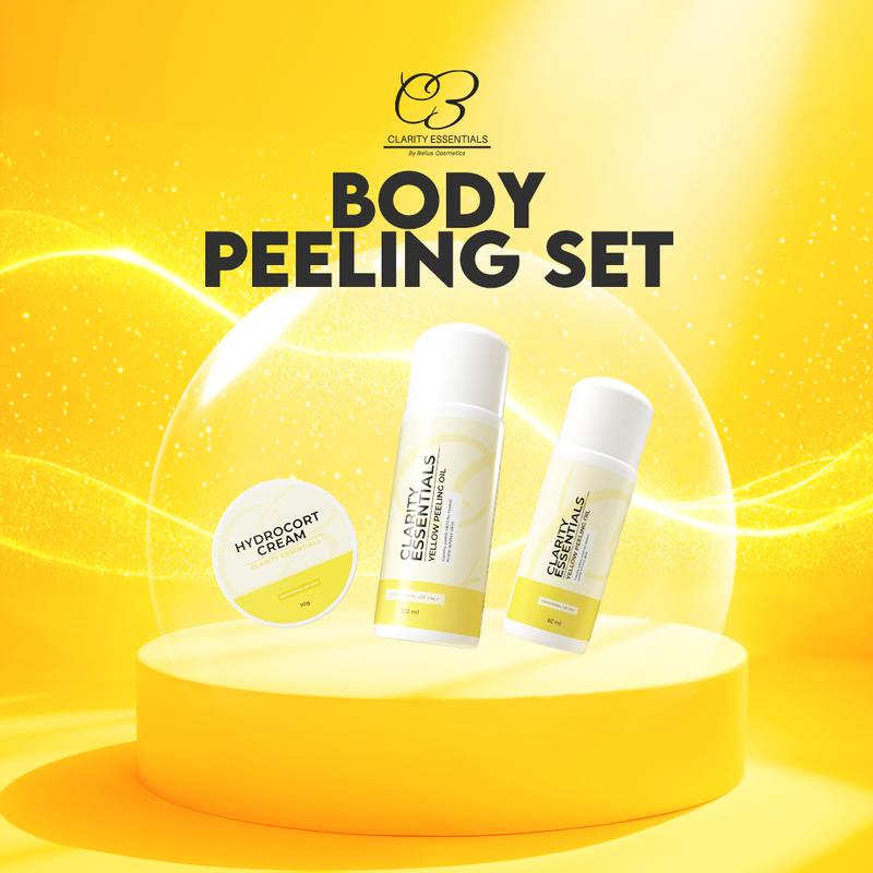 Body Peeling Set - Yellow Peeling Oil - Skin Peeling by Clarity ...
