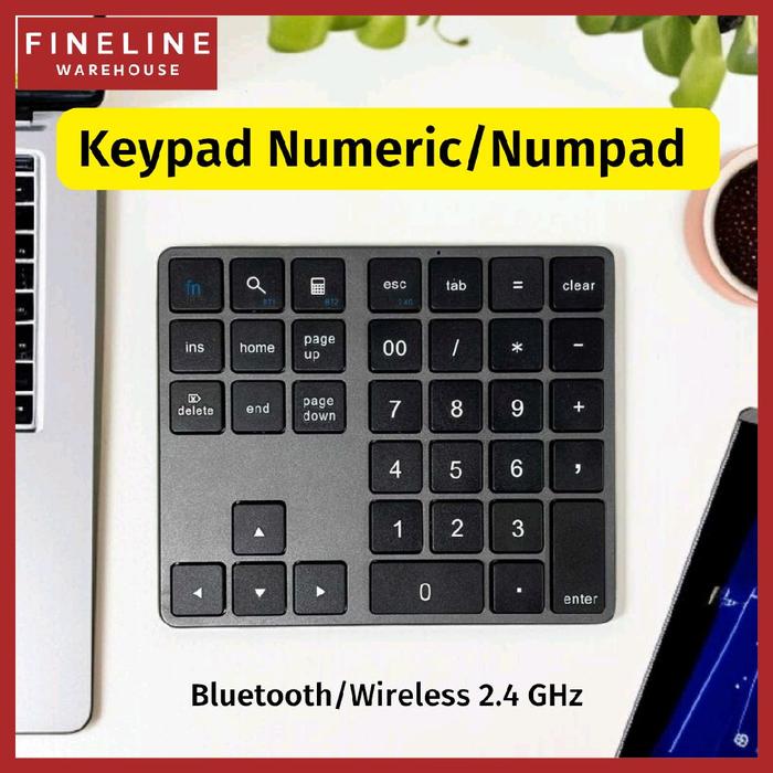 Jual Keyboard Keypad Numeric Angka Silent Kalkulator Numpad Bluetooth ...