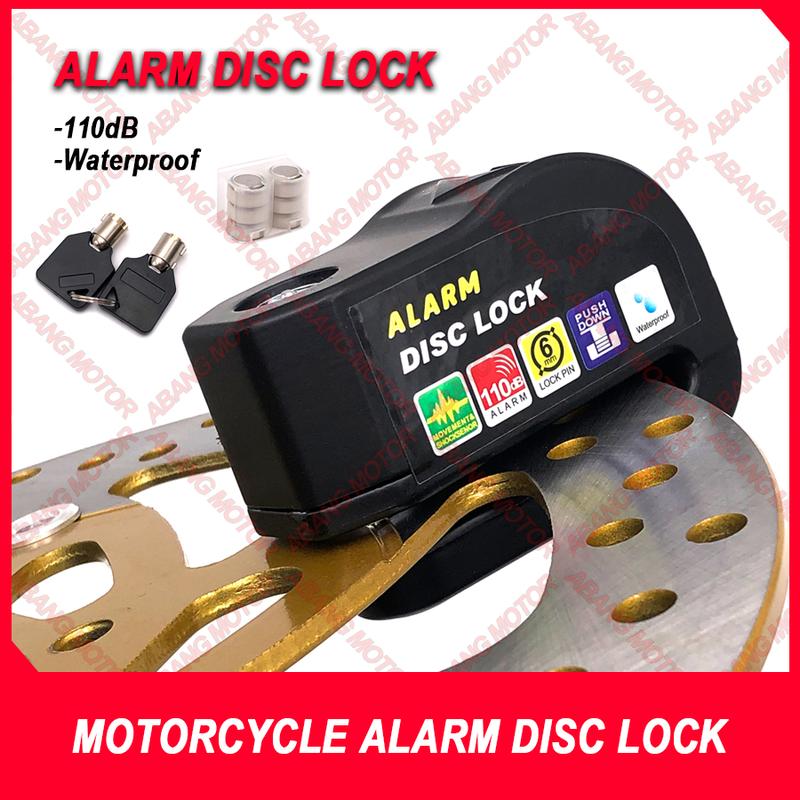Universal Motorcycle Brake Disc Lock Alarm Motor Safety Lock - TikTok ...