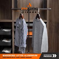 Jual Hanger Gantungan Baju Tarik Lemari Slow Motion Bahan Aluminium ...