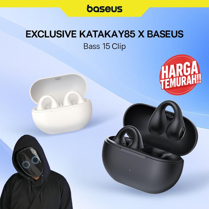 Promo [Special Katakay] Baseus Bass 15 Clip Open-Ear True Wireless ...