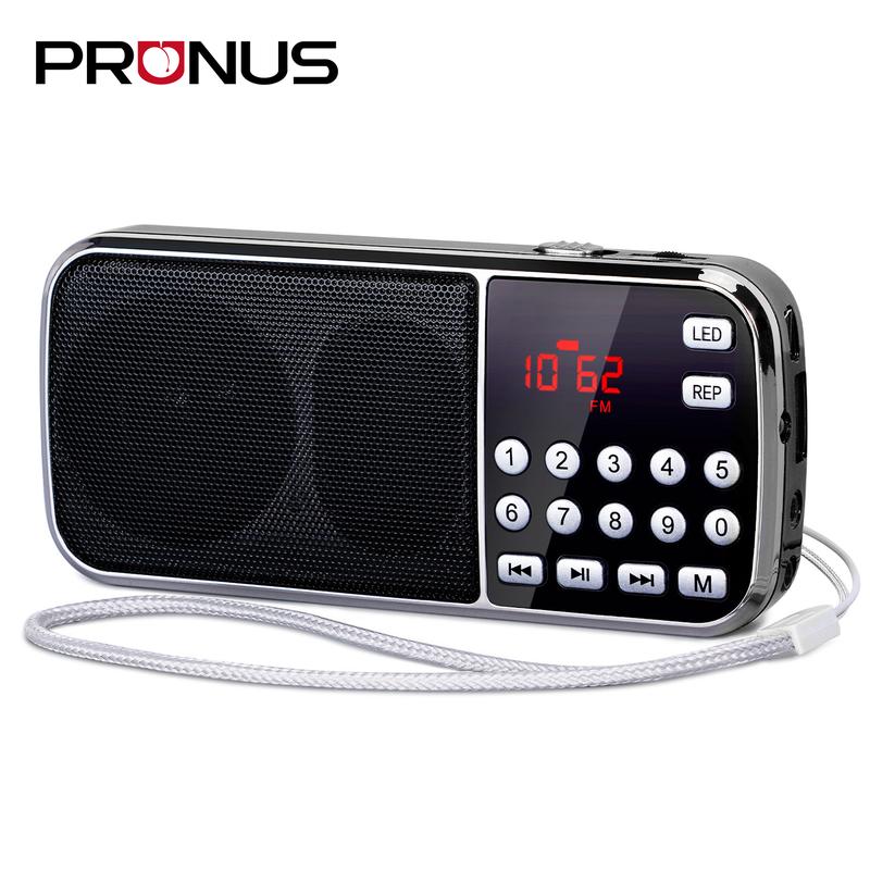 PRUNUS J-189 Portable Radios Small, AM FM Radio Battery Operated ...