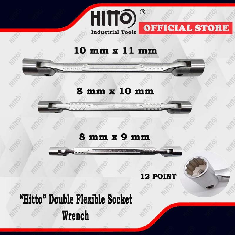 [ HITTO ] Loose Piece Double Flexible Socket Wrench 12 Point - TikTok ...