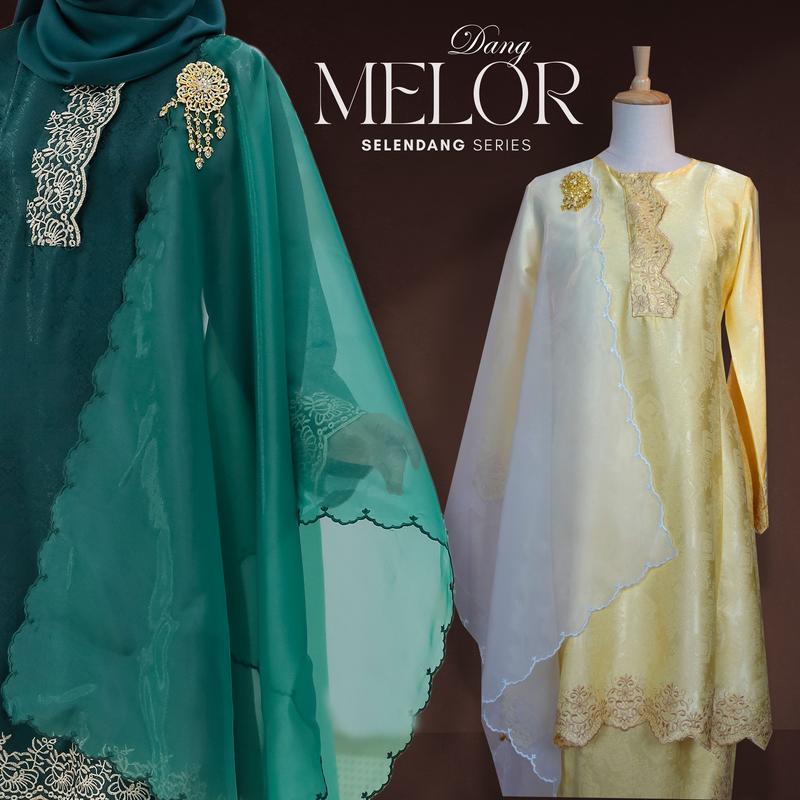 SELENDANG DANG MELOR Selendang Exclusive Organza Sulam Biku Shawl ...