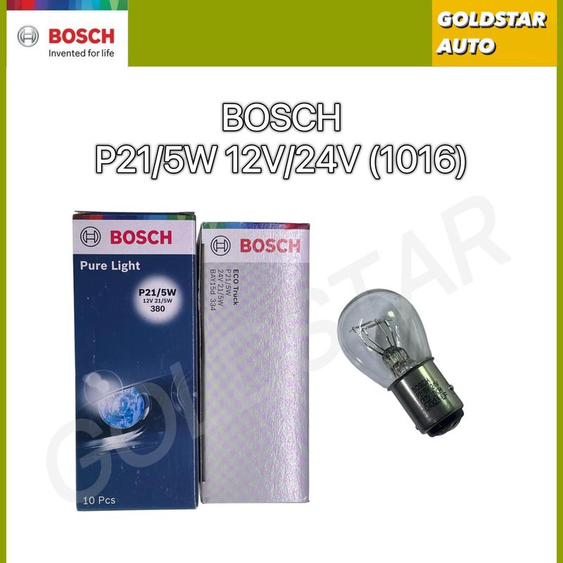 【Bosch Original】1016 P21/5W Bulb 12V / 24V | Tail + Brake Light ...