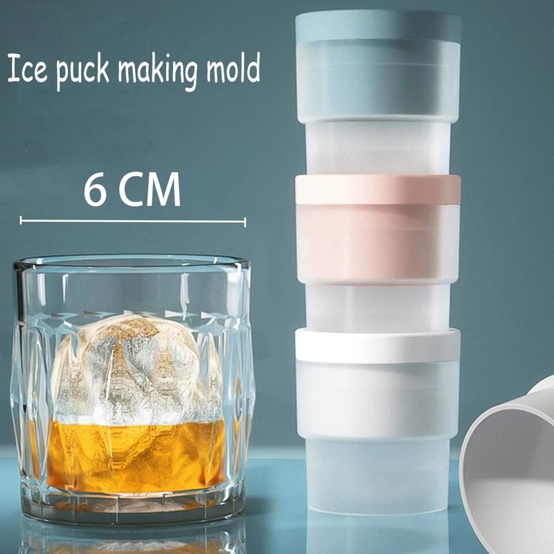 Stackable round ice puck mold, whiskey ice mold, round ice cube ...