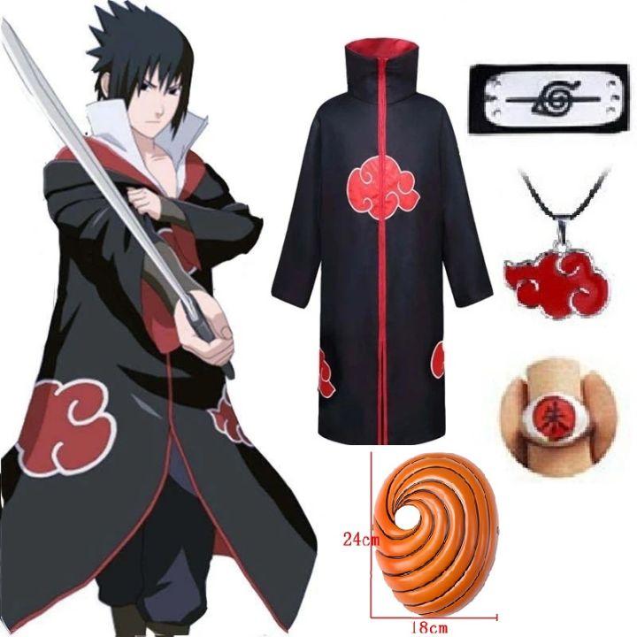 Anime Akatsuki Cloak Cosplay Costume Ninja Long Robe Uniform - TikTok ...