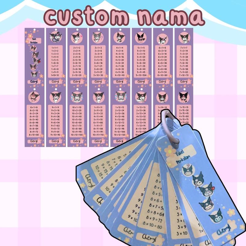 Tabel perkalian tabel pembagian custom nama - Shop | Tokopedia