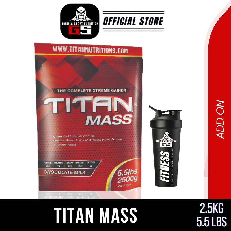 TITAN NUTRITION Titan Mass Protein Chocolate 2.5kg/5.5lbs Vitamin ...