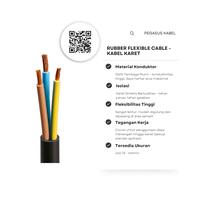 Jual Rubber Flexible Cable NYYHY - 2 Inti (Kabel Listrik Fleksibel ...