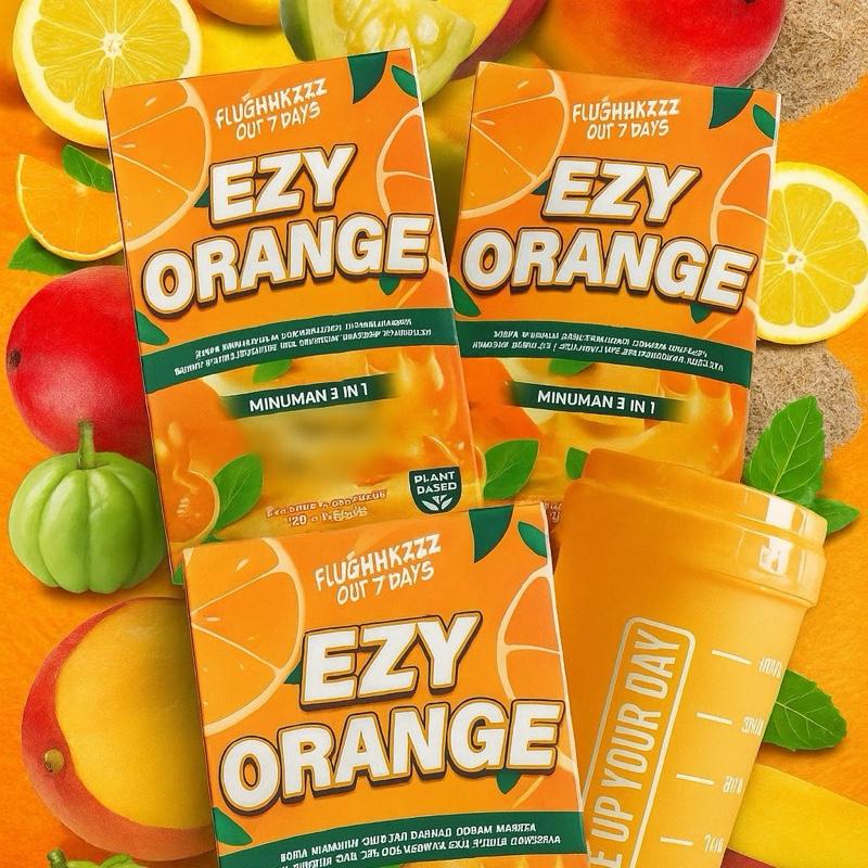 EZY ORANGE JUS 3 KOTAK 21 SACHET SATU BOTOL - TikTok Shop Malaysia