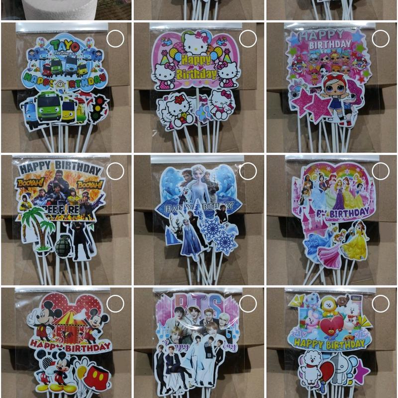 topper cake lucu karakter topper hiasan kue hiasan cake ulang tahun ...