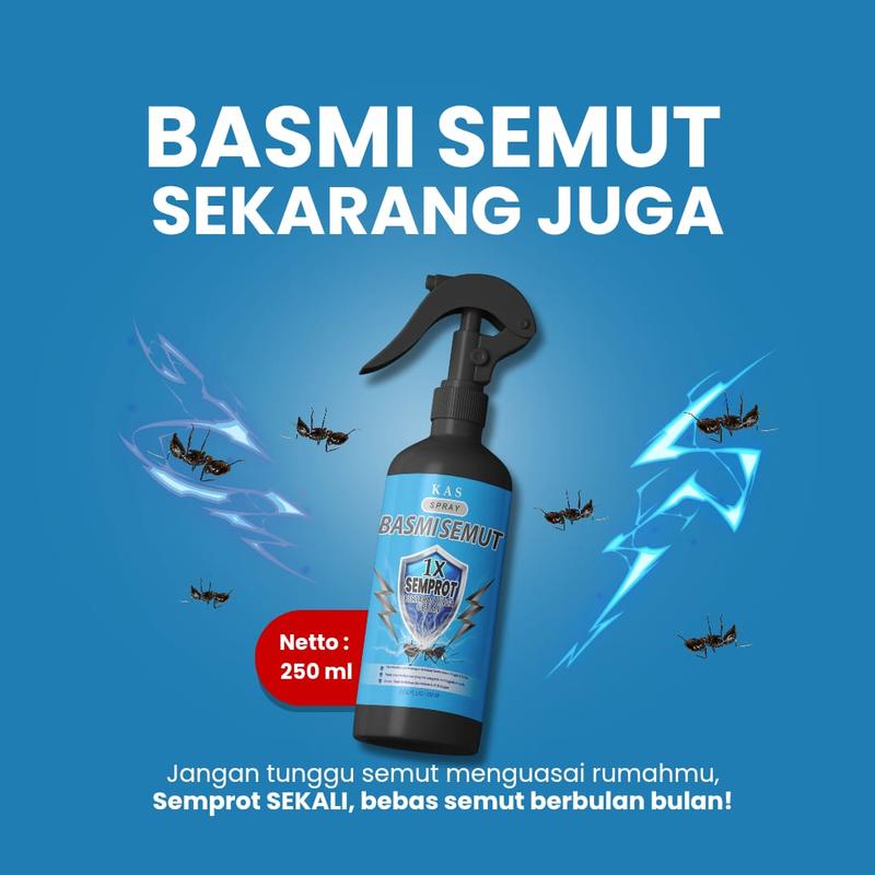 Spray Anti Semut KAS 100ml 250ml 1L | Pembasmi Semut Ampuh 1x Semprot ...