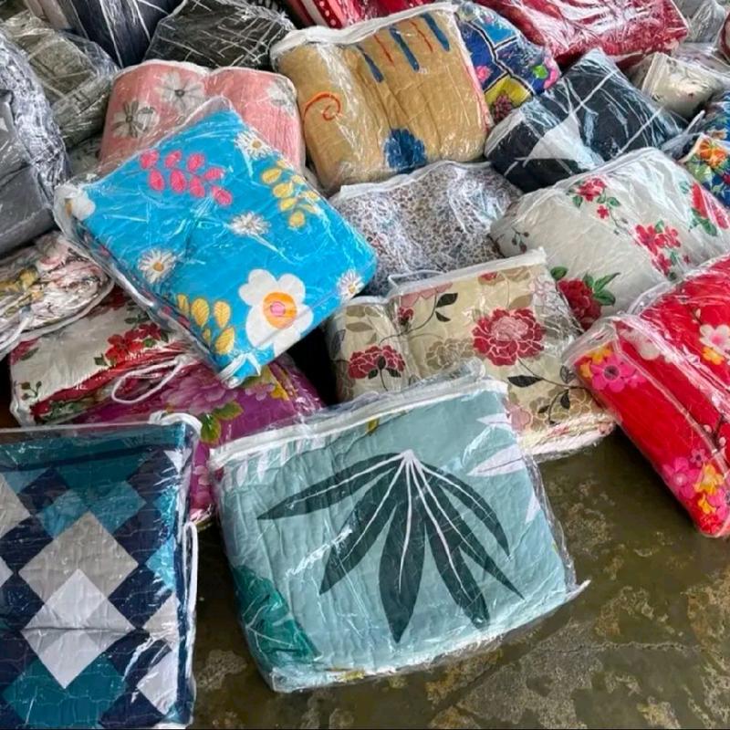 Chadar pethwork 3in1 Queen size 3pcs kain cotton soft chadar - TikTok ...