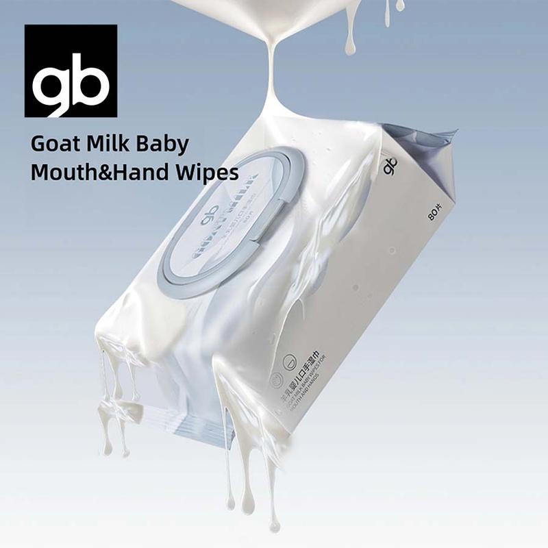 gb Hand & Face Baby Goat Milk Wipes , No Alcohol and Formaldehyde ...