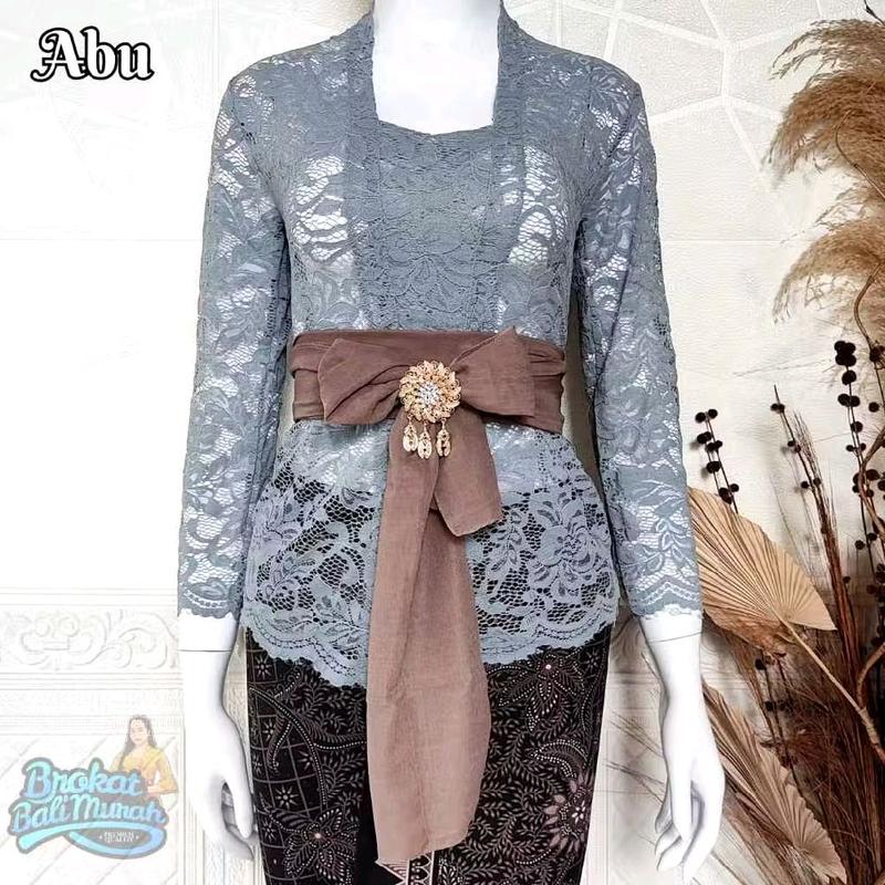 Kebaya Kutu Baru/Kebaya Nenek/Kebaya Wisuda Kondangan burgundy - Shop ...