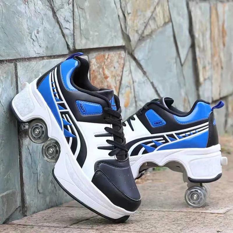 Sepatu Roda 4 Roller Skate Shoes Dewasa Anak PU Leather Roller - Shop ...