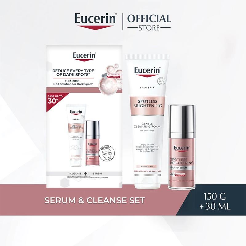 Eucerin Spotless Brightening Serum + Cleanse Set (Booster & Foam ...
