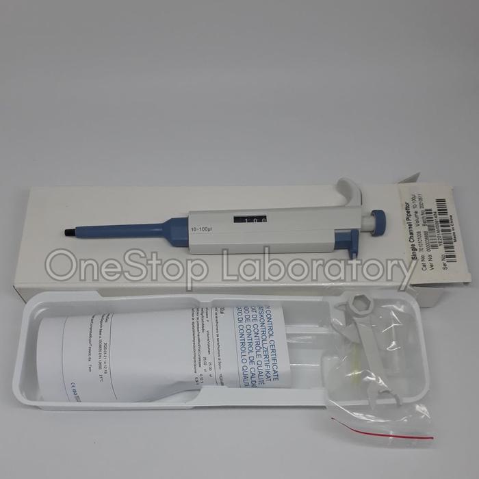 Jual Micropipette 10 - 100 uL Mikropipet adjustable volume 10-100 uL ...