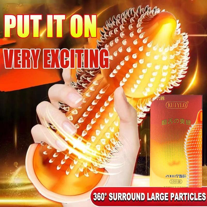 Spike Condom with bolitas Like Cat Touch Condom For Men trus - TikTok ...