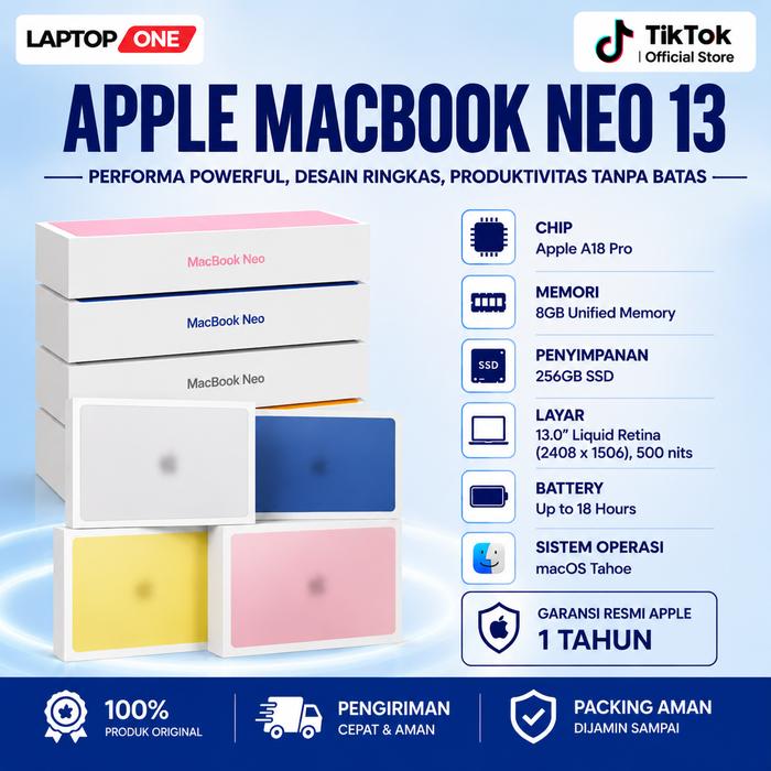 Promo APPLE MACBOOK NEO 13 A18 PRO 6C CPU 8GB 256GB 13.0 SILVER GRS ...