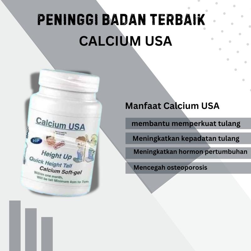 Calcium USA Suplement Peninggi Badan Herbal Dairy Milk Minuman - TikTok ...