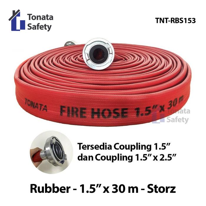 Promo Fire Hose Rubber Storz Tonata 1.5" x 30 m / Selang Pemadam ...