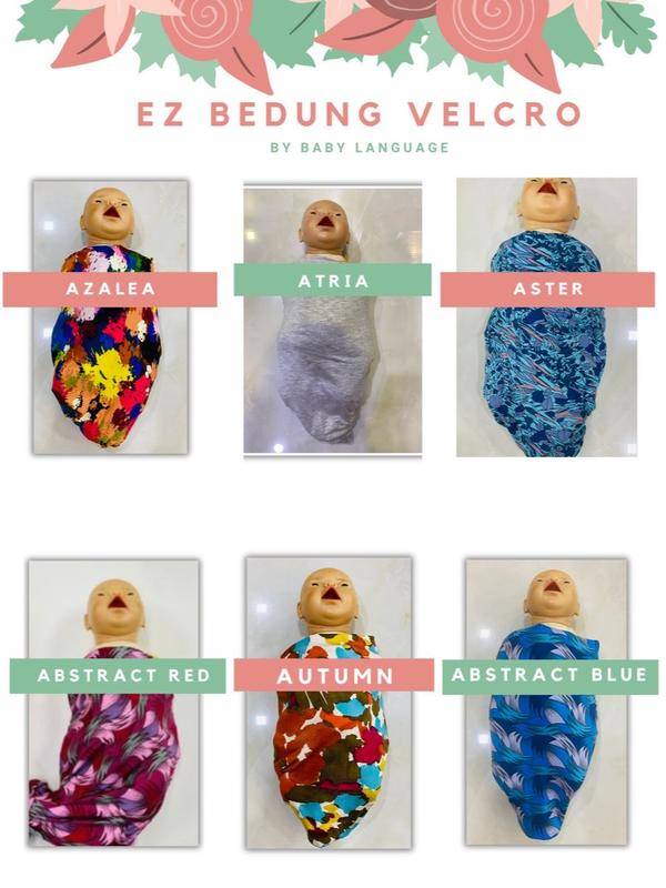 EZ Bedung Velcro Bedung Bayi Berpelekat Tangan Half Instant Baby ...