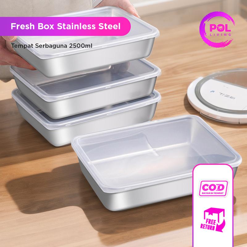 [PAKET BUNDLING] POL COD Tempat Makanan Stainless Food Box | - Shop ...