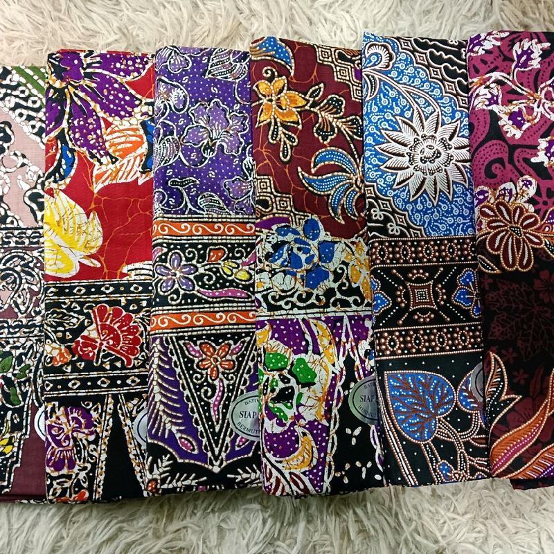 KAIN BATIK TERENGGANU SIAP JAHIT COMBO 6 HELAI,RANDOM(PILIH DLM ...