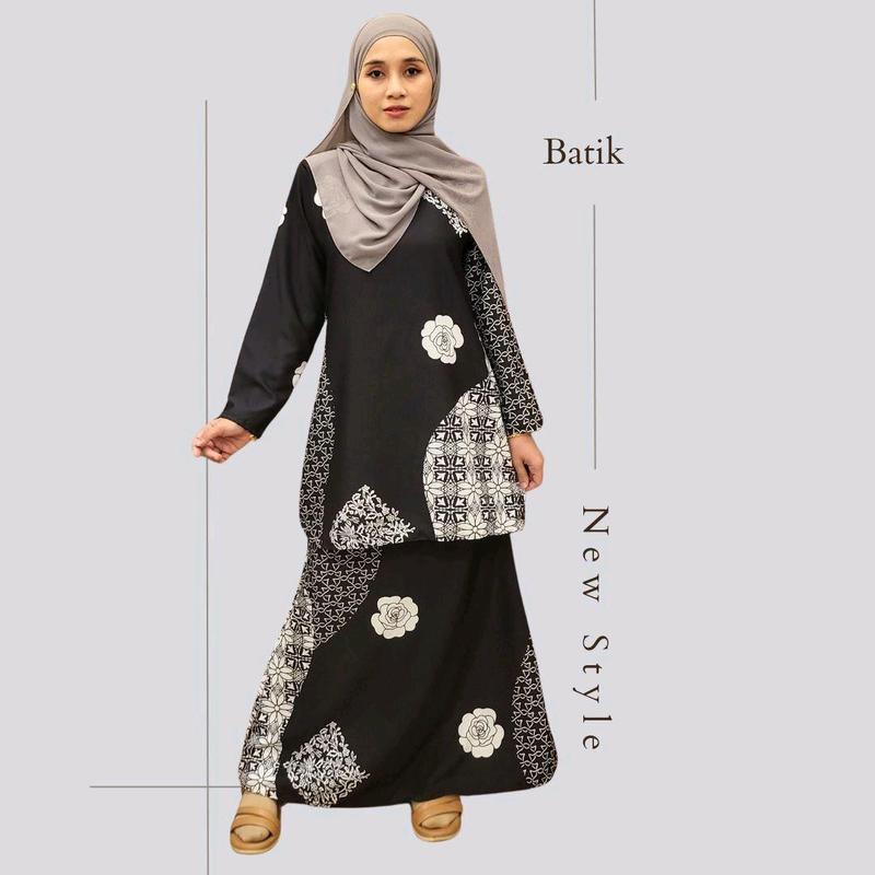 Baju Kurung Taiba Muslima Batik Set Terbaru Kain Dubai Silla - TikTok ...