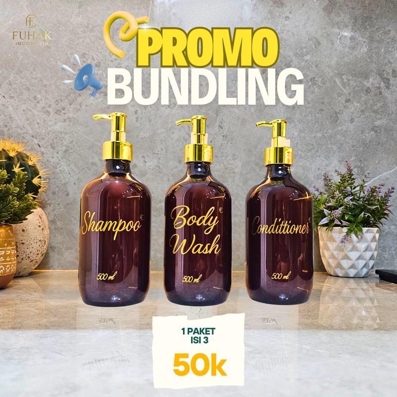 PAKET BUNDLING ARLUX BOTOL REFILL 500 ml Body Wash, Shampoo ...