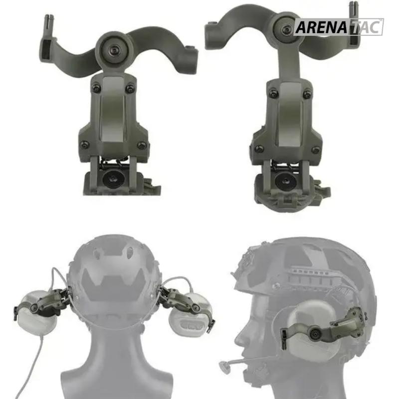 Adapater Rail Helm Tactical / Helm adaptor taktis / dudukan Earphone ...