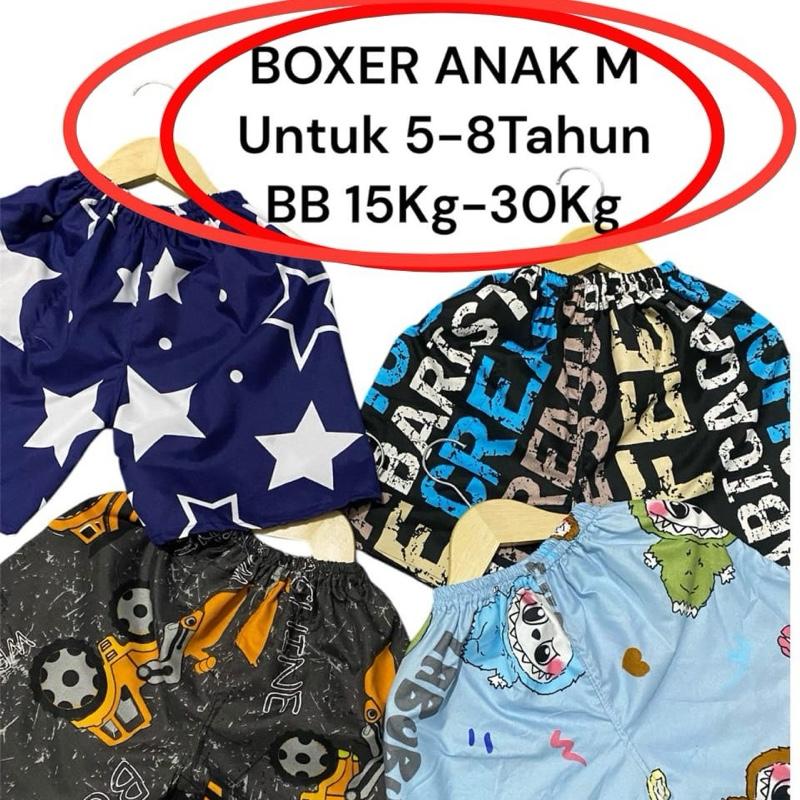 PAKET 5 BOXER ANAK M 5-8tahun karakter beli 5 cuma 39.000 - Shop | Tokopedia