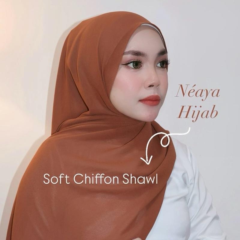 Soft Chiffon Shawl by Néaya - TikTok Shop Malaysia
