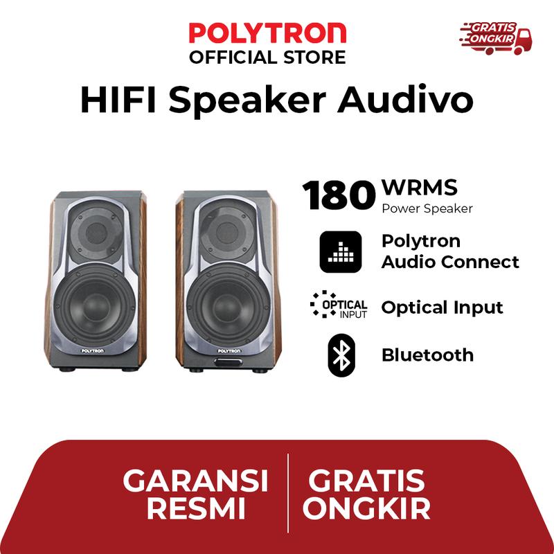POLYTRON HiFi Active bookshelf speaker AUDIVO PHS 6A - Shop | Tokopedia
