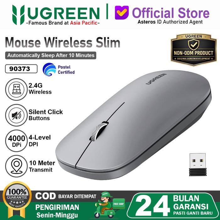 Jual UGREEN Mouse Wireless Silent Click Max 4000DPI For Komputer Laptop ...