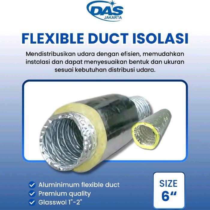Jual FLEXIBLE DUCT ISOLASI 6" / ISOLATED FLEXIBLE DUCT 6" (10meter ...