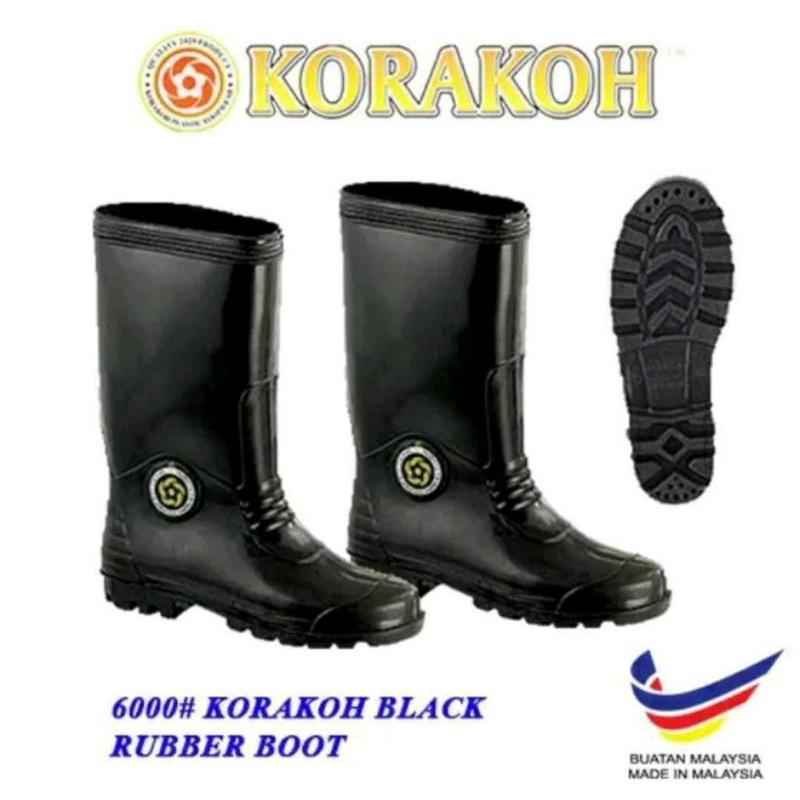 KORAKOH SAFETY RUBBER BOOT Quality Rubber Rain Boots/Kasut Air - TikTok ...