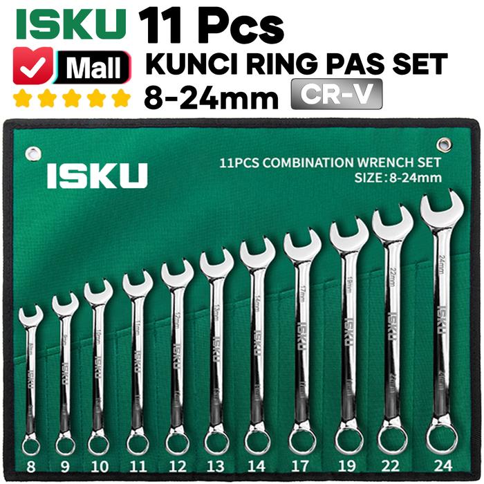 Promo ISKU Kunci ring pas set 11pcs 8/9/10/11/12/13/14/17/18/19/21/22 ...